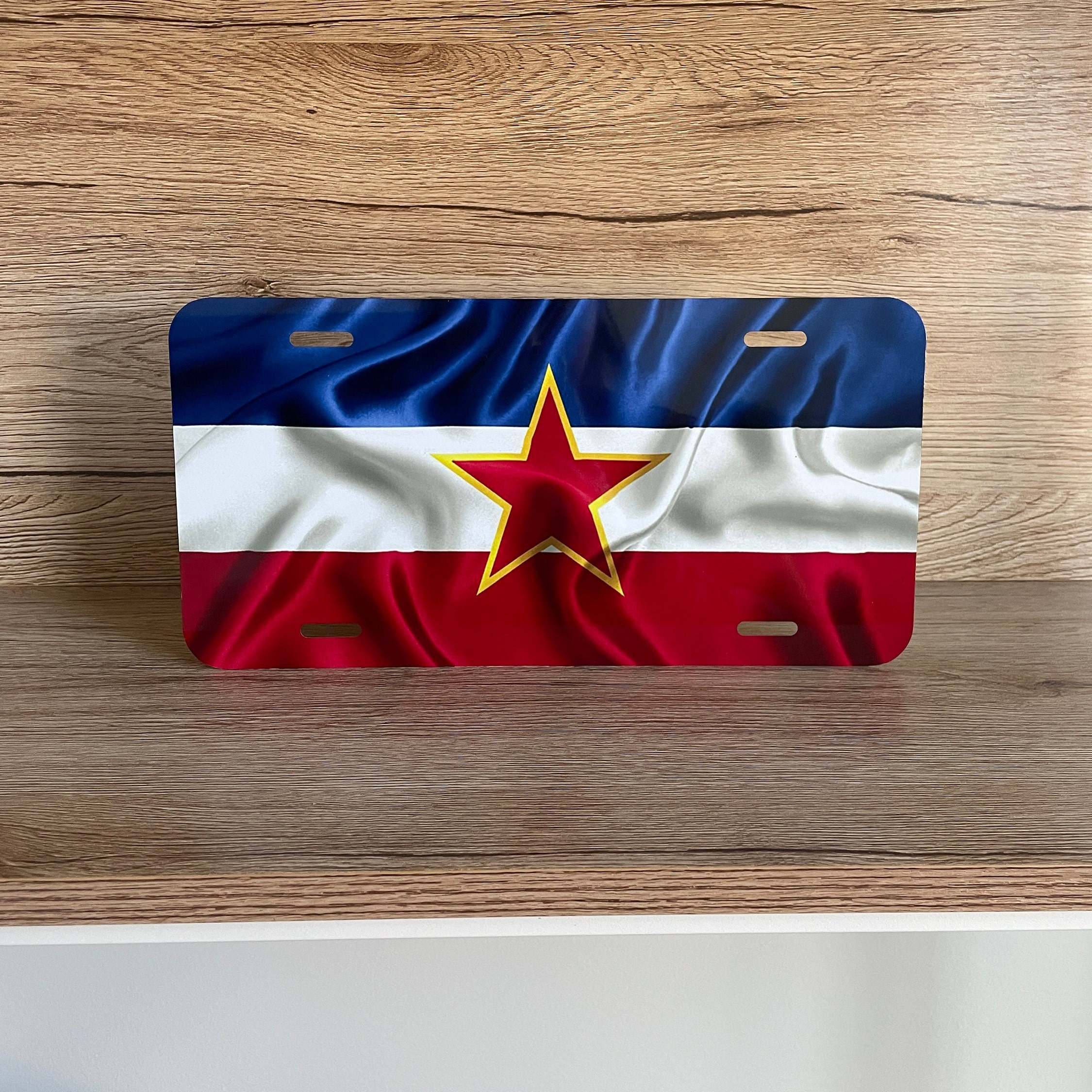Yugoslavia Flag Decorative Front License Plate - Etsy