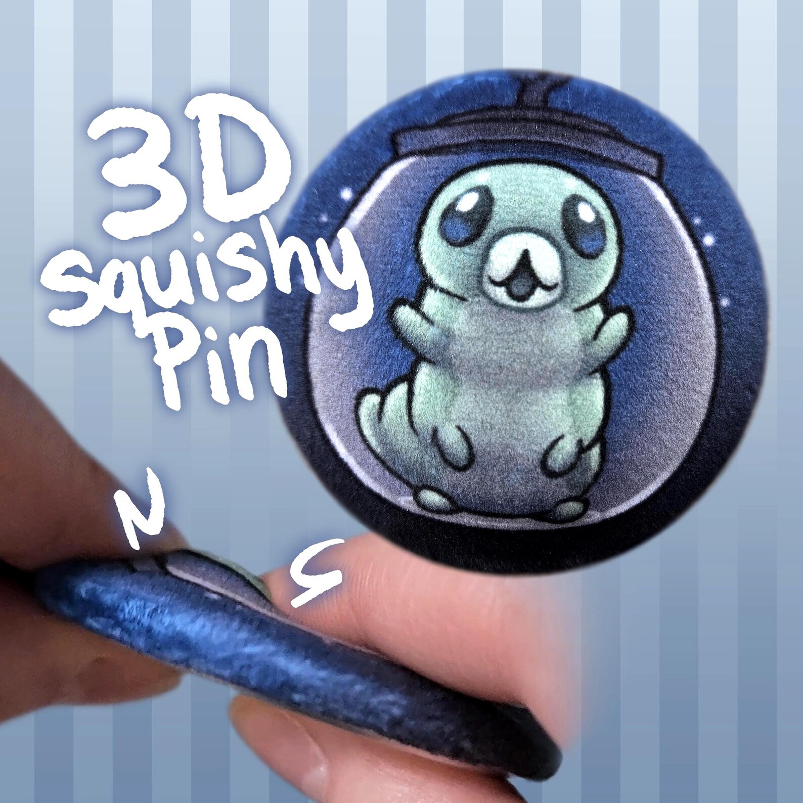 Hollow Knight Squishy 3D Button, Grub Pin - Etsy