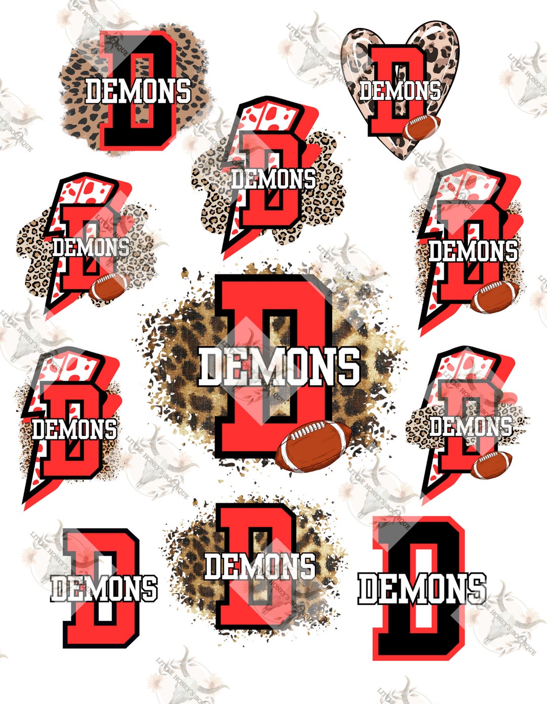 Duncan Demons Png Duncan Demon Football Png - Etsy