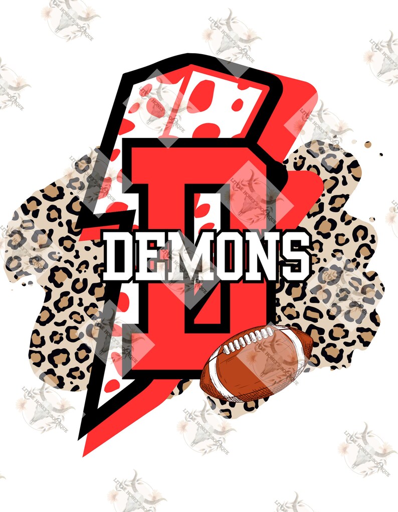 Duncan Demons Png Duncan Demon Football Png - Etsy