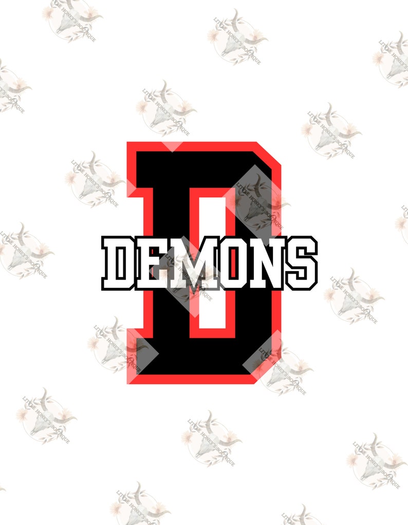 Duncan Demons Png Duncan Demon Football Png - Etsy