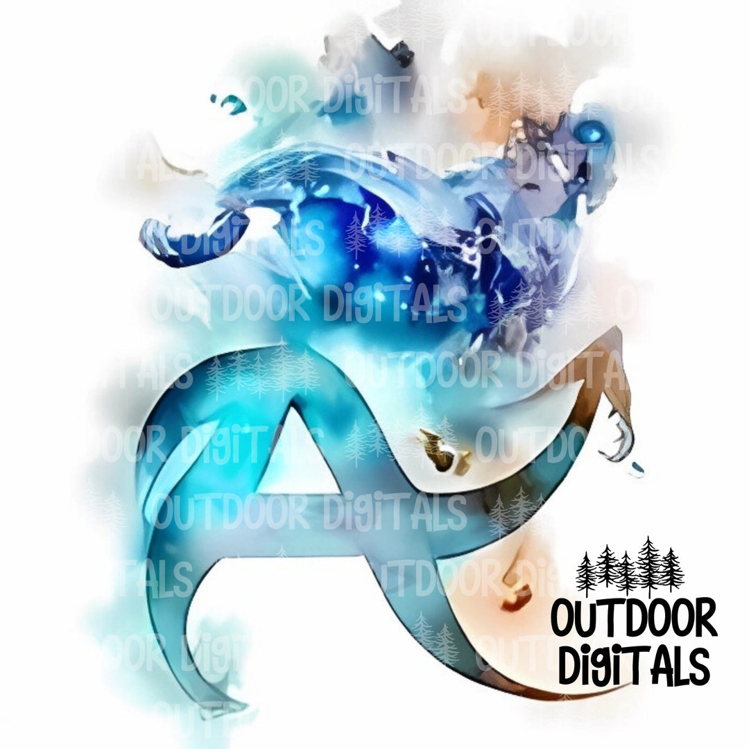 Aquarius Zodiac PNG Watercolor Aquarius Aquarius Astrology - Etsy