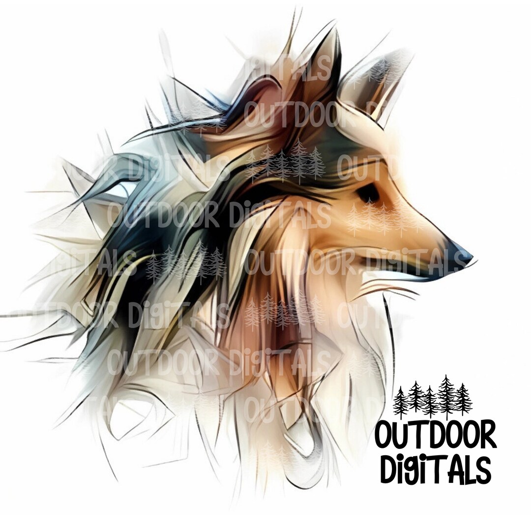 Shelti PNG, Abstract Sketch Shelti Clipart, Shelti Wall & Nursery Art ...