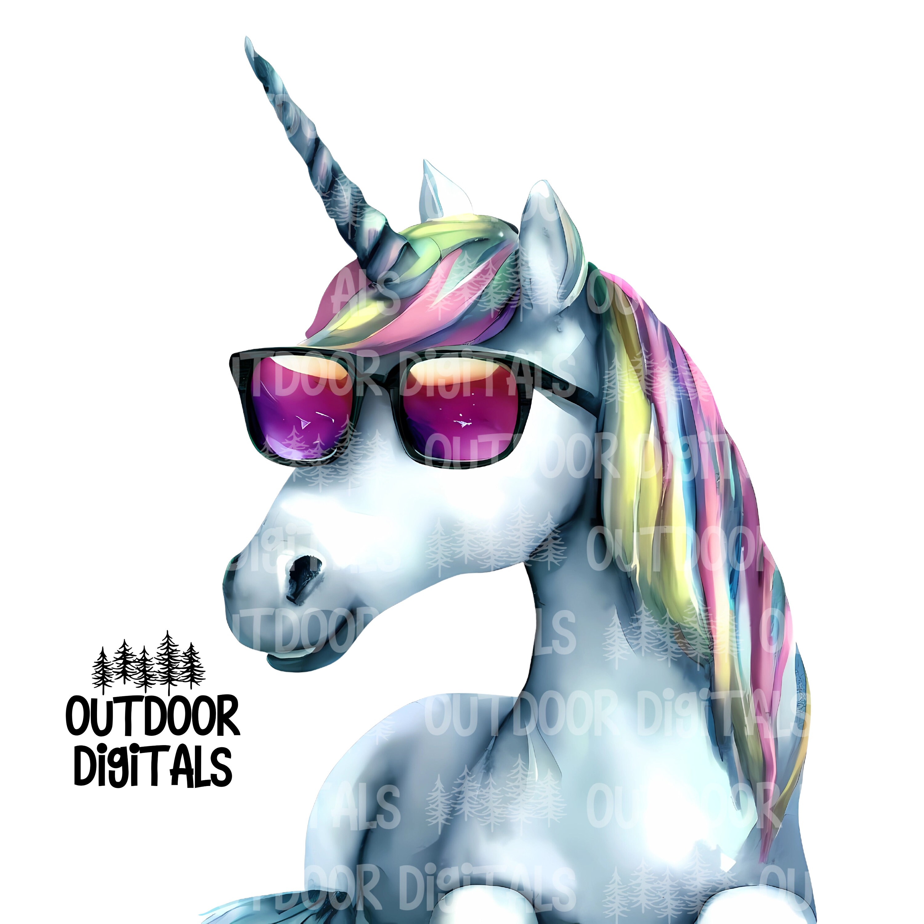 Funny Unicorn PNG, Watercolor Unicorn Clipart, Unicorn Art, Unicorn ...
