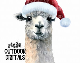 Christmas Llama Png Llama Png Christmas Animals Png Holiday - Etsy