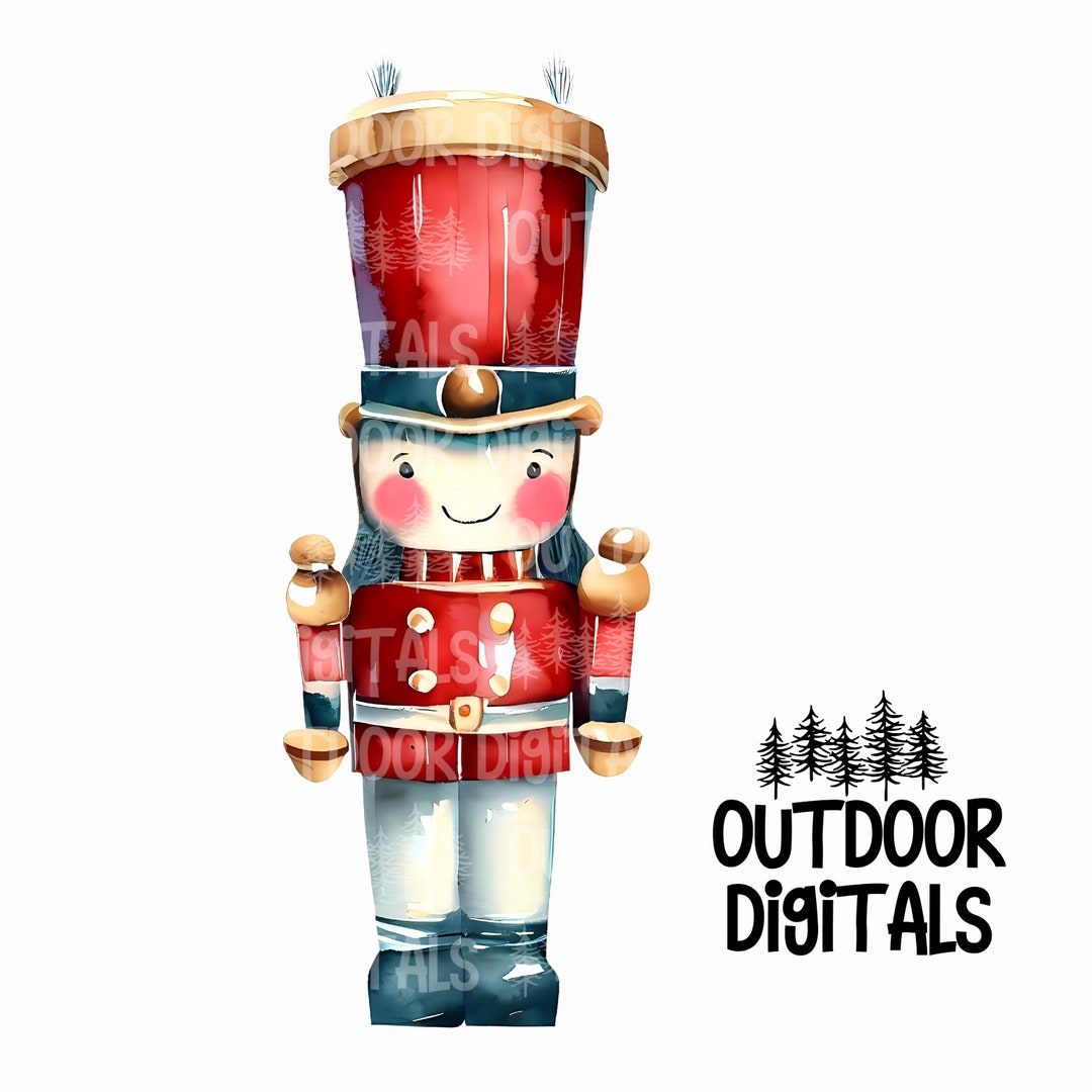 Nutcracker PNG Watercolor Nutcracker Clipart Christmas - Etsy