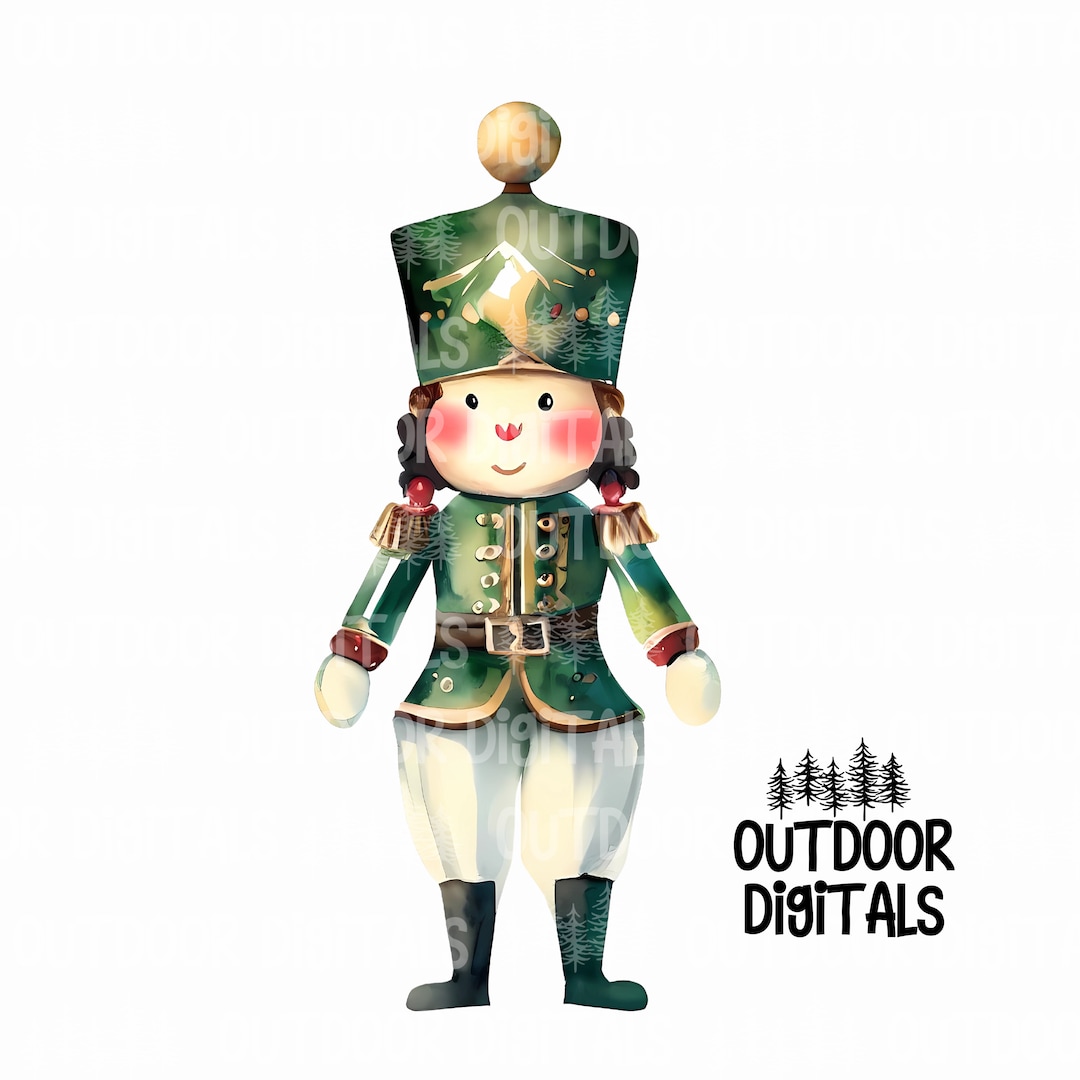Nutcracker PNG Watercolor Nutcracker Clipart Christmas - Etsy