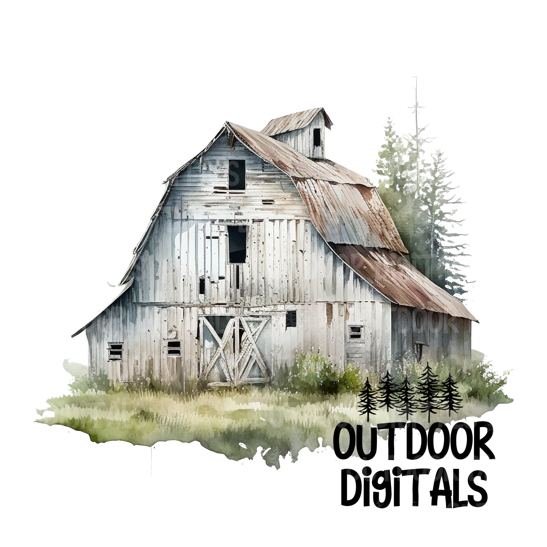 Rustic Barn Clip Art