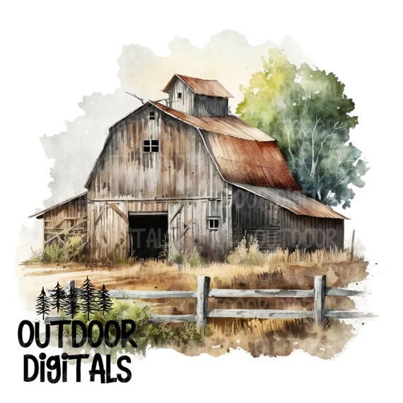 Rustic Barn Clip Art