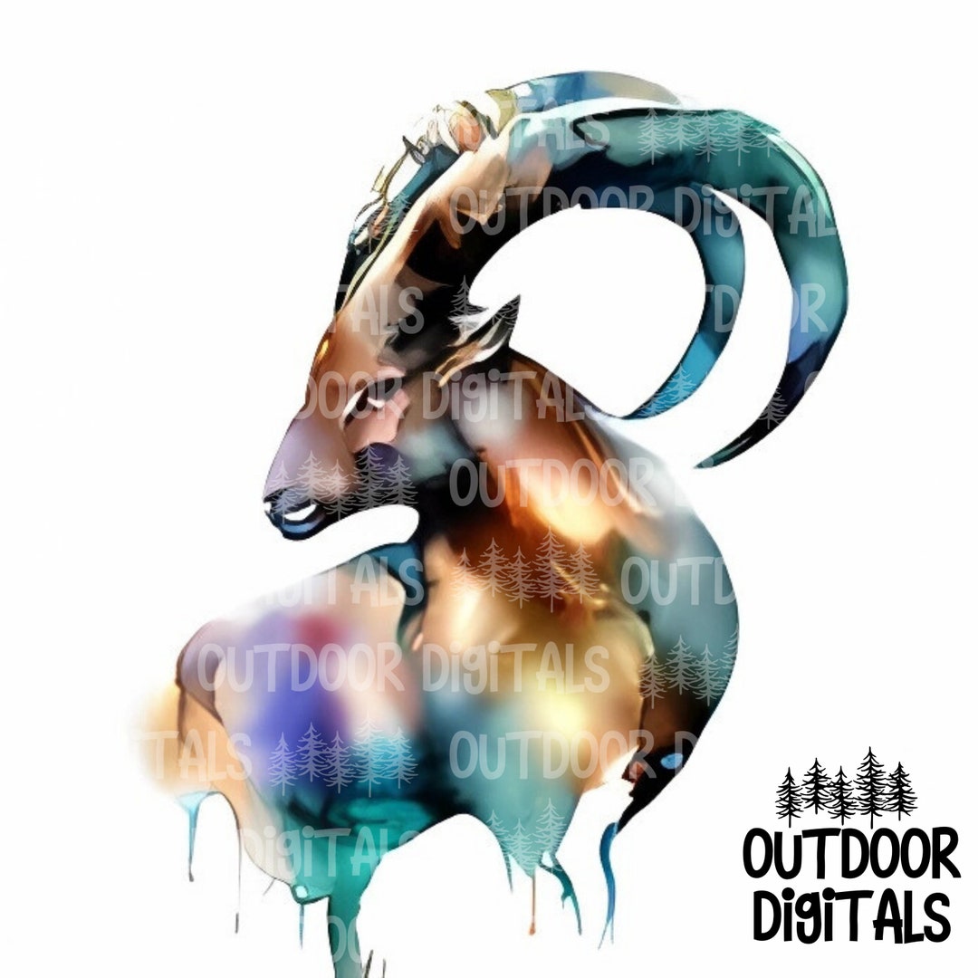 Aries Zodiac PNG, Watercolor Aries Clipart, Aries Astrology Art, Aries ...