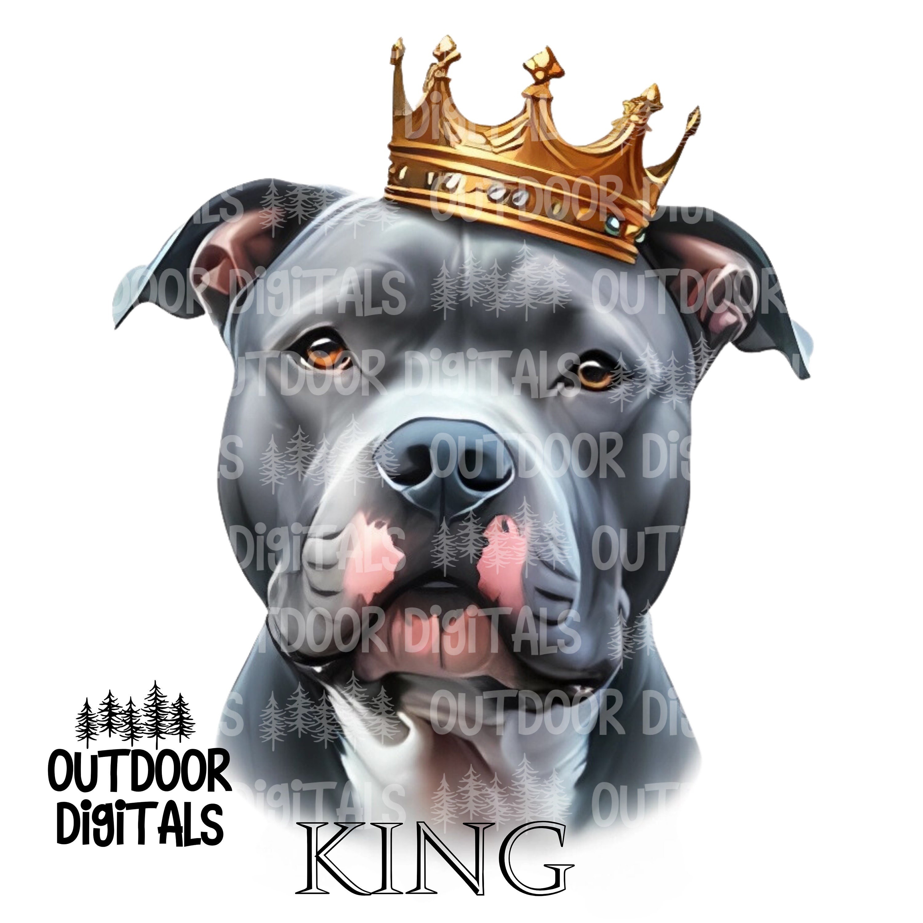 Pitbull Crown PNG, Watercolor Pitbull Clipart, Pitbull Wall & Nursery ...