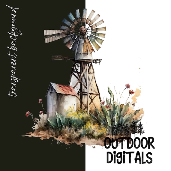 Disegno Del Mulino A Vento Della Fattoria