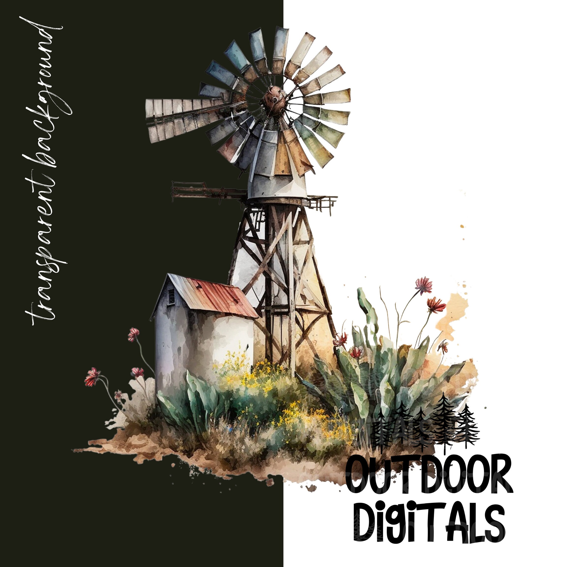 Farm Windmill Clip Art