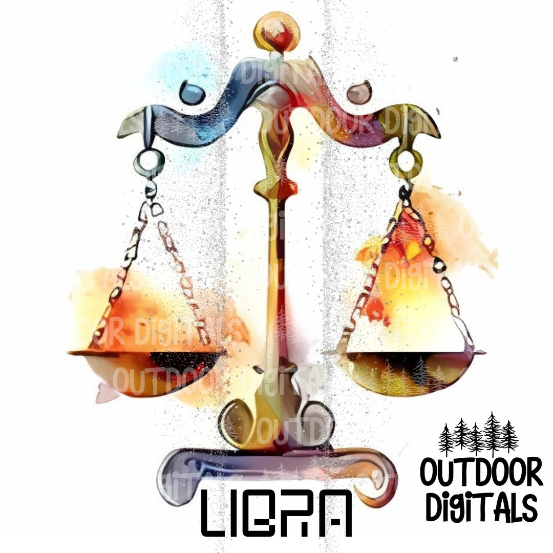 Libra Zodiac PNG, Watercolor Libra Clipart, Libra Astrology Art, Libra ...