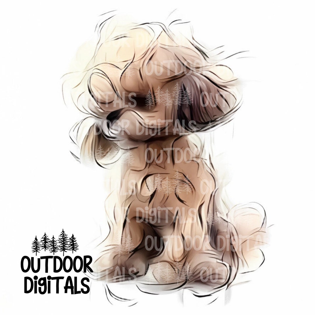Toy Poodle PNG, Abstract Sketch Toy Poodle, Toy Poodle Wall & Nursery ...