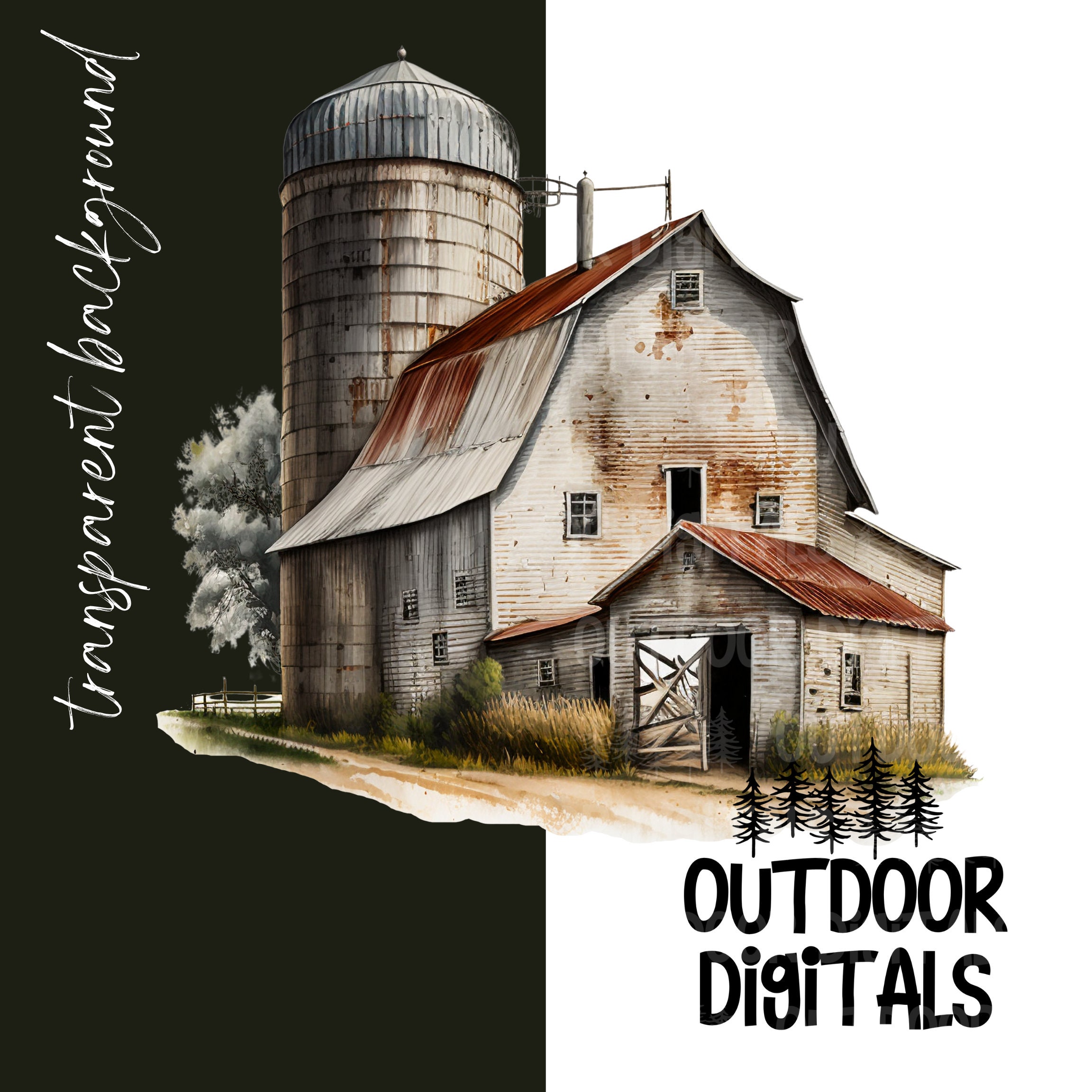 Rustic Barn Clip Art