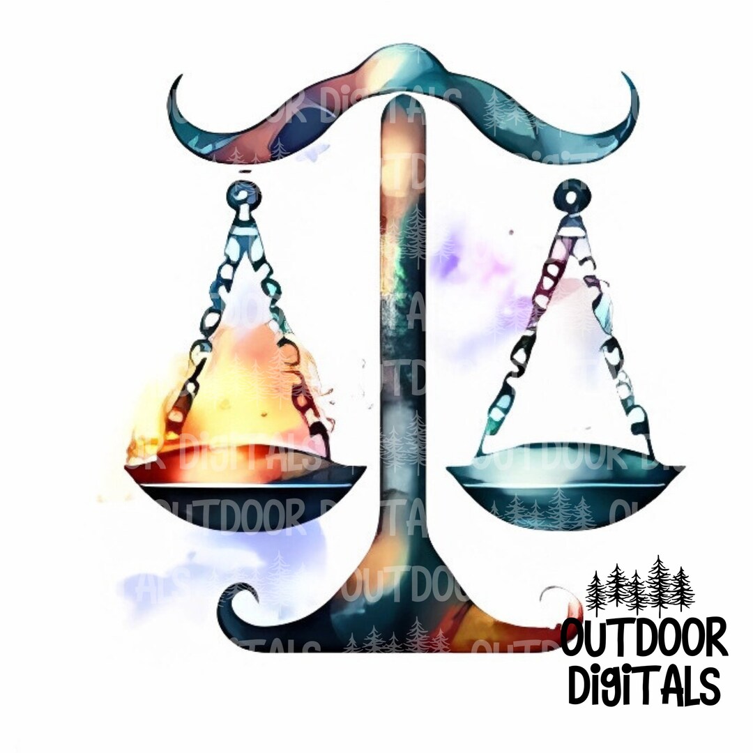 Libra Zodiac PNG, Watercolor Libra Clipart, Libra Astrology Art, Libra ...