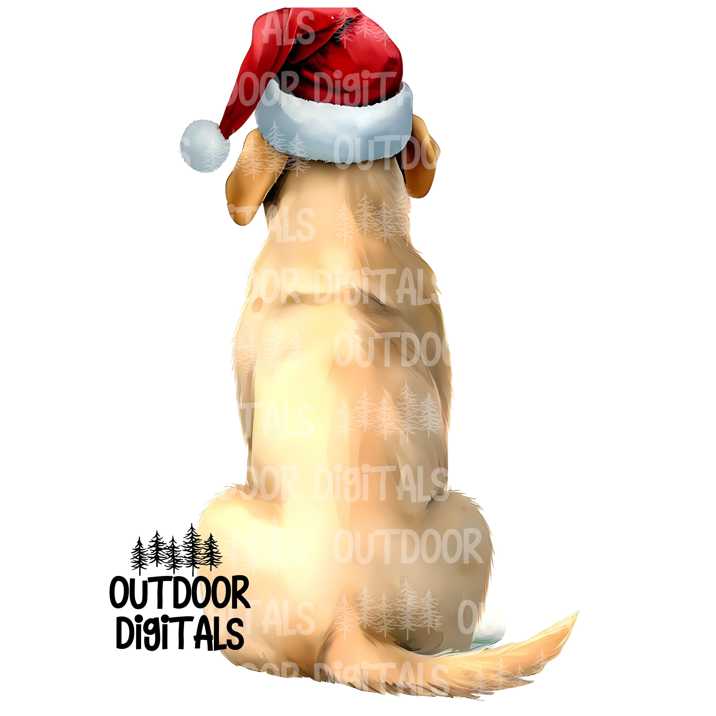 Yellow Lab PNG Watercolor Lab PNG Christmas Yellow Lab Art - Etsy