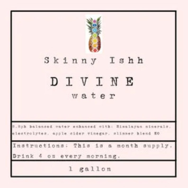 Skinny Ishh Divine Water - Etsy