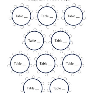 Table Seating Chart Planner for 100 Pax Round Table Plan, Wedding Table ...