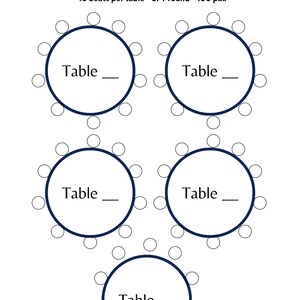 Table Seating Chart Planner for 100 Pax Round Table Plan, Wedding Table ...