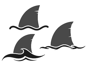 Shark Fin, Ocean Beach Theme, Instant Digital Printable Download ...