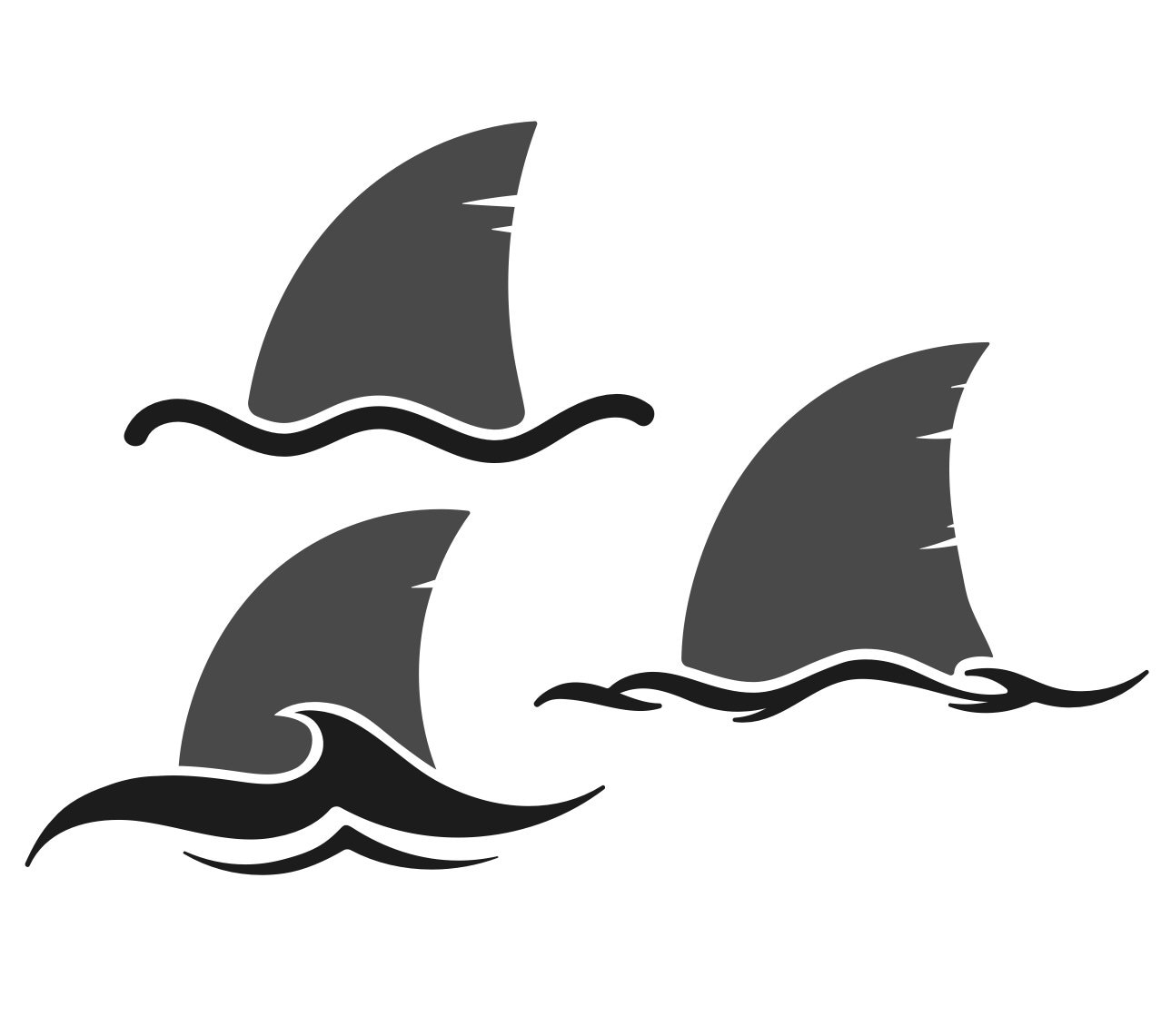 Shark Fin SVG - Etsy