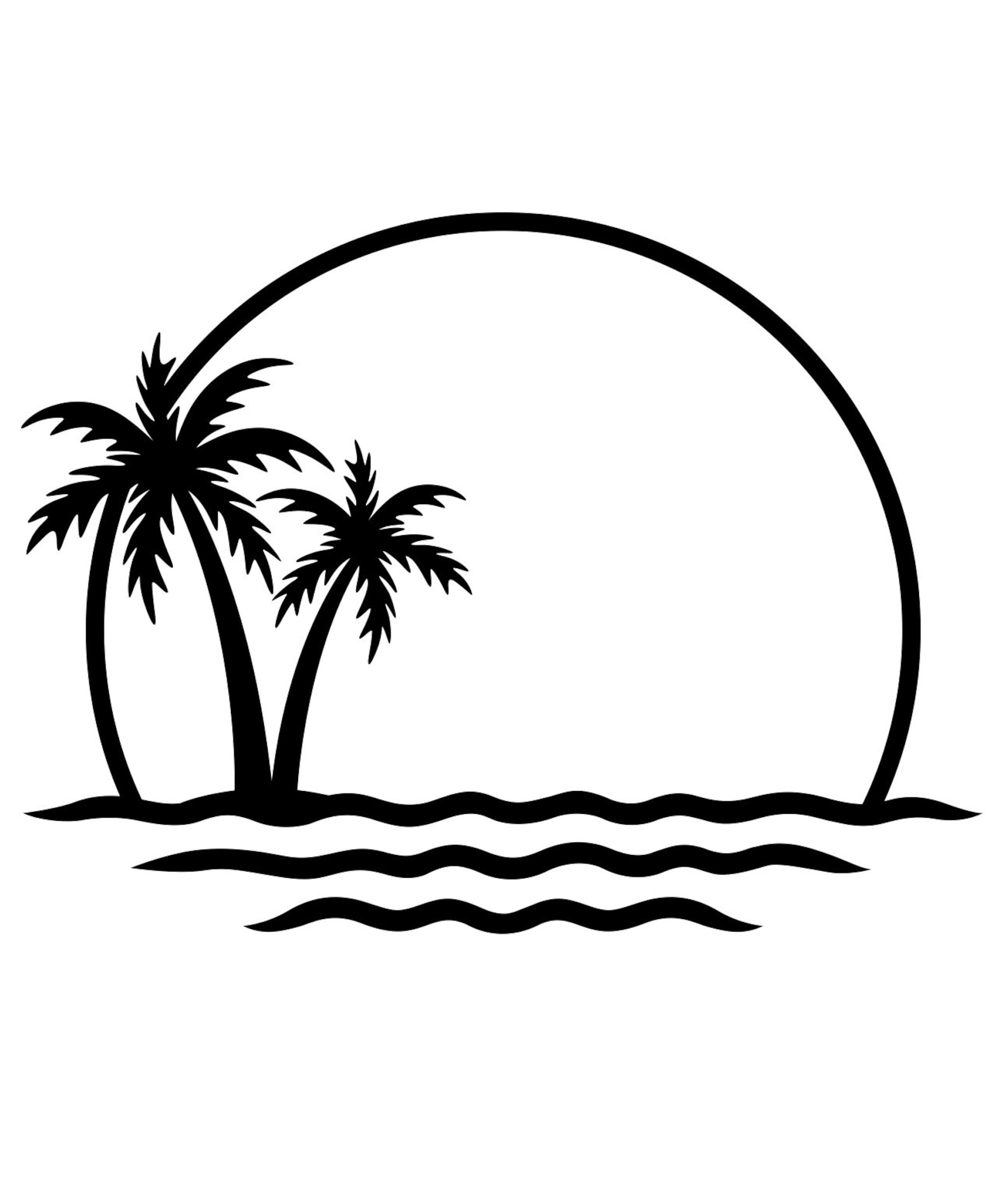 Palm Tree SVG - Etsy