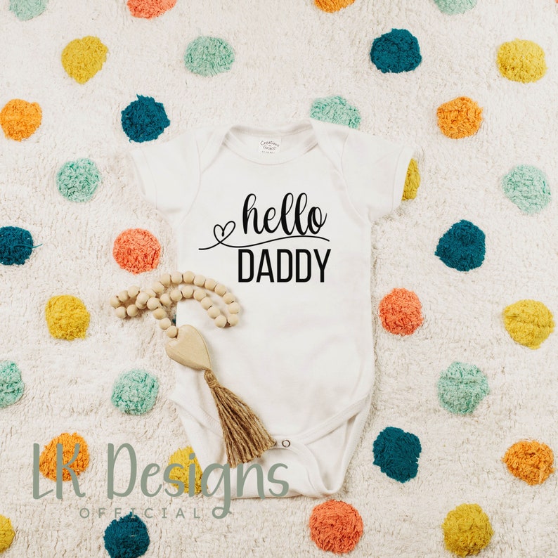 Hello Daddy SVG PNG. Fun Pregnancy Announcement Svg, Birth Announcement ...
