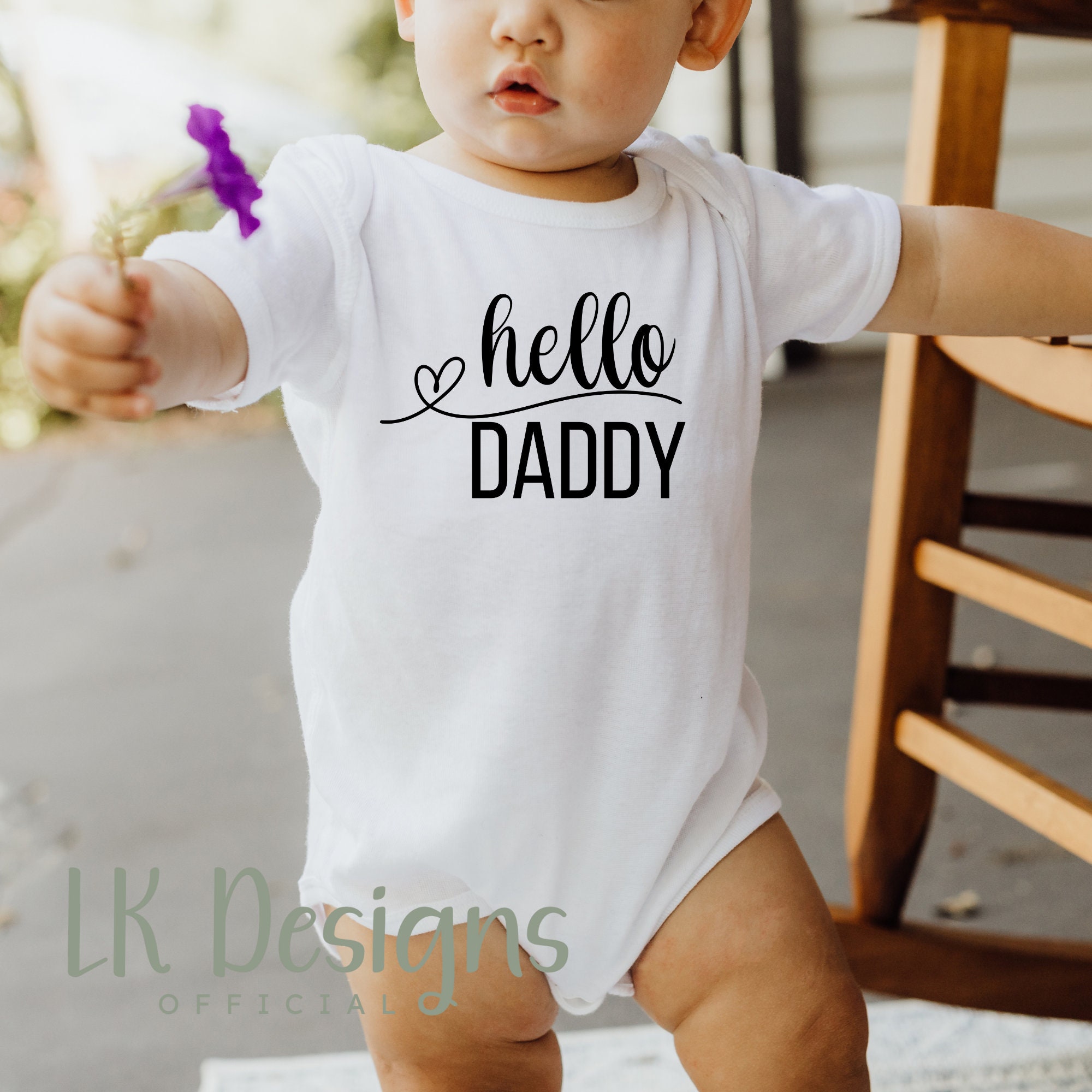 Hello Daddy SVG PNG. Fun Pregnancy Announcement Svg, Birth Announcement ...