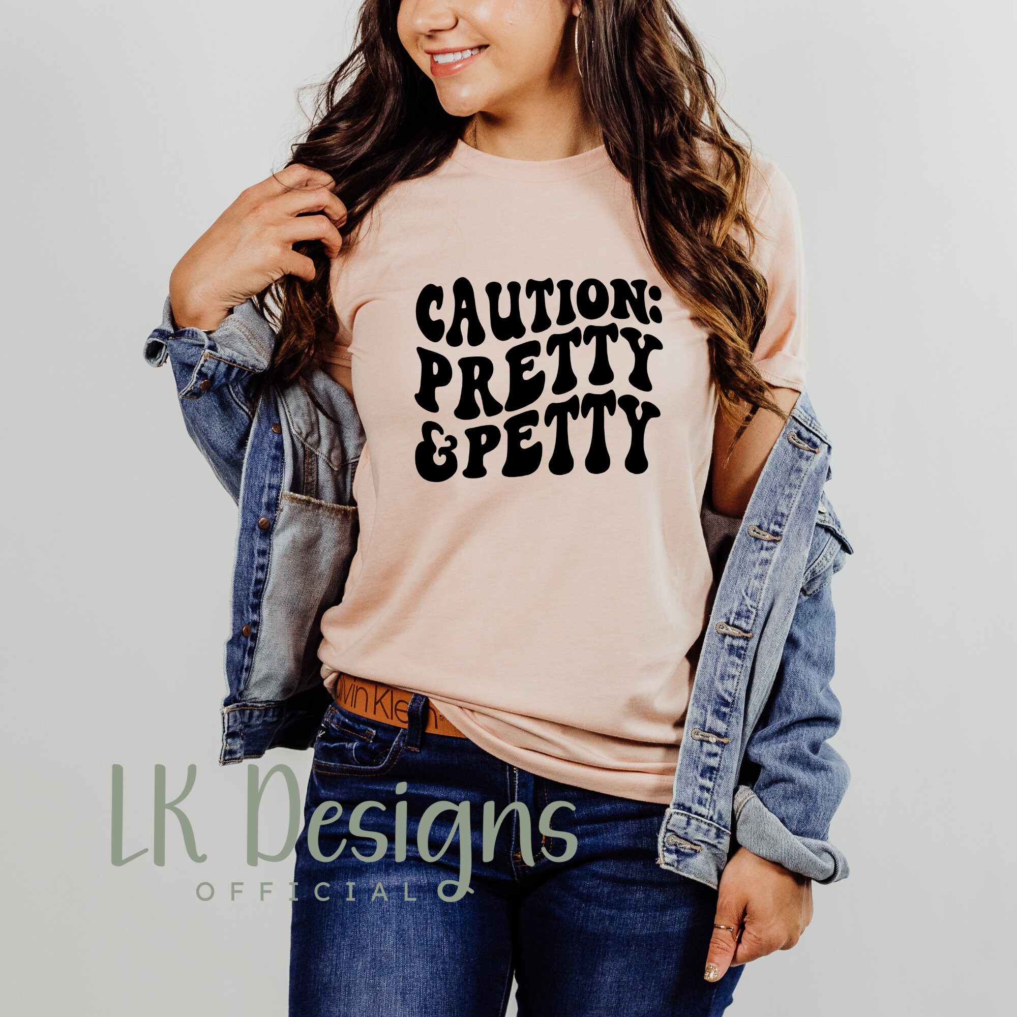 Caution Pretty and Petty Svg Png. Funny Shirt Svg, Sarcastic Svg ...