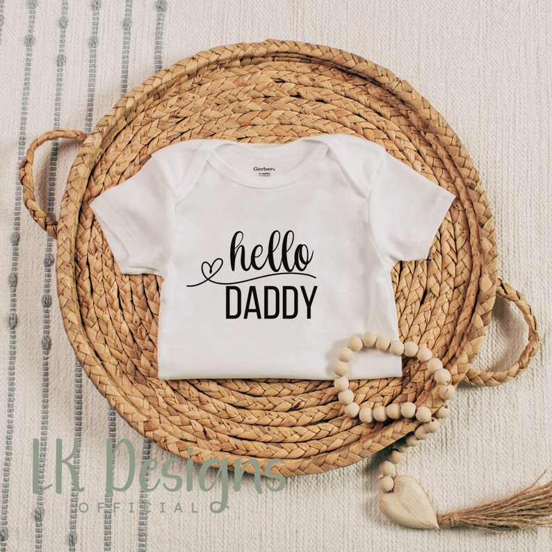 Hello Daddy SVG PNG. Fun Pregnancy Announcement Svg Birth - Etsy