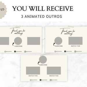 Beige Youtube Banner, Intro, Outro, Logo & Video Thumbnails | Youtube ...