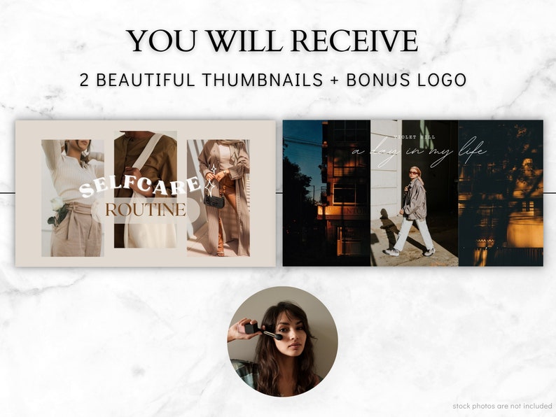 Neutral Youtube Banner, Intro, Outro, Logo & Video Thumbnails | Youtube ...