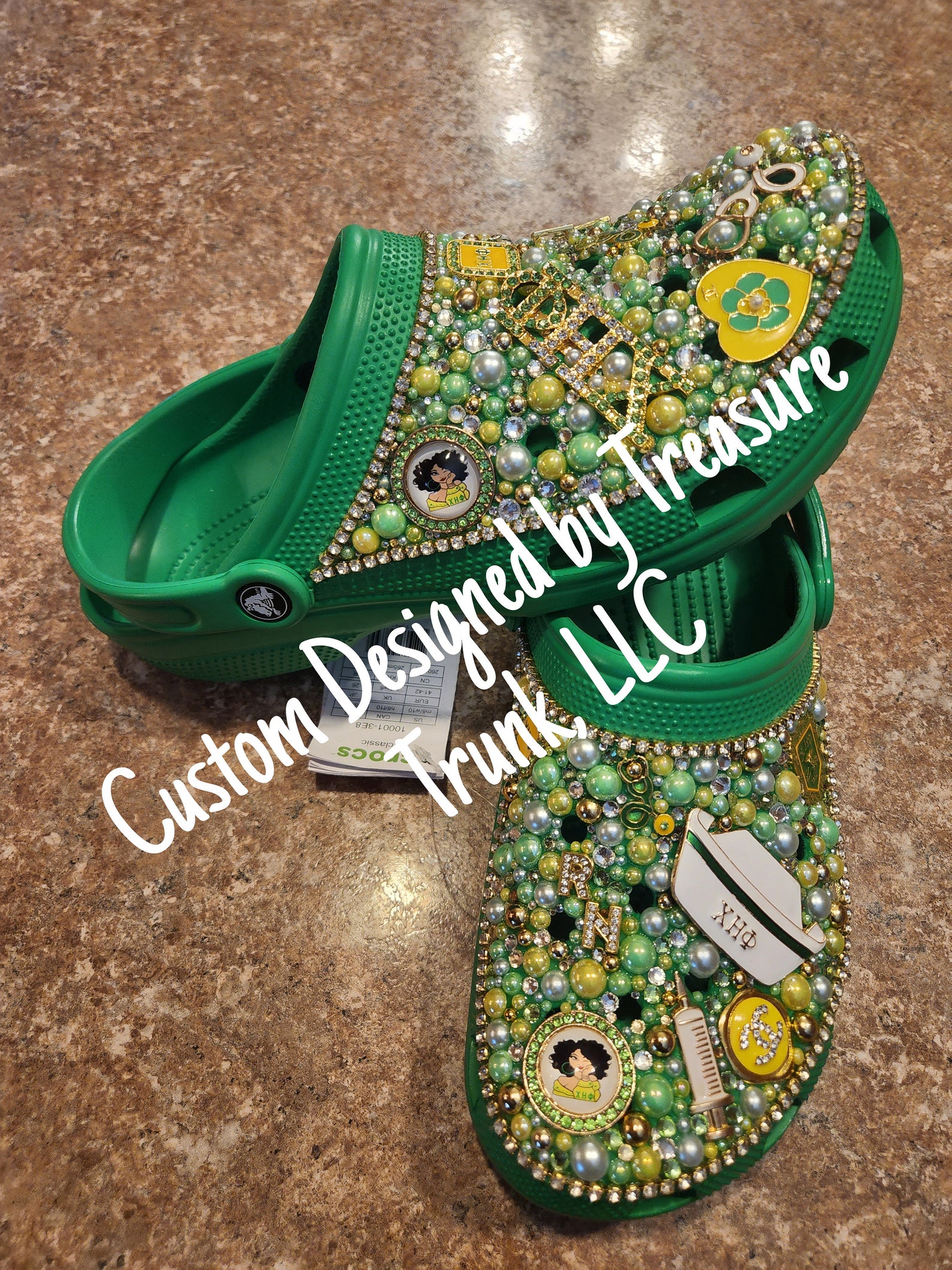 Custom Luxury Crocs Sorority Edition Chi Eta Phi Inspired - Etsy