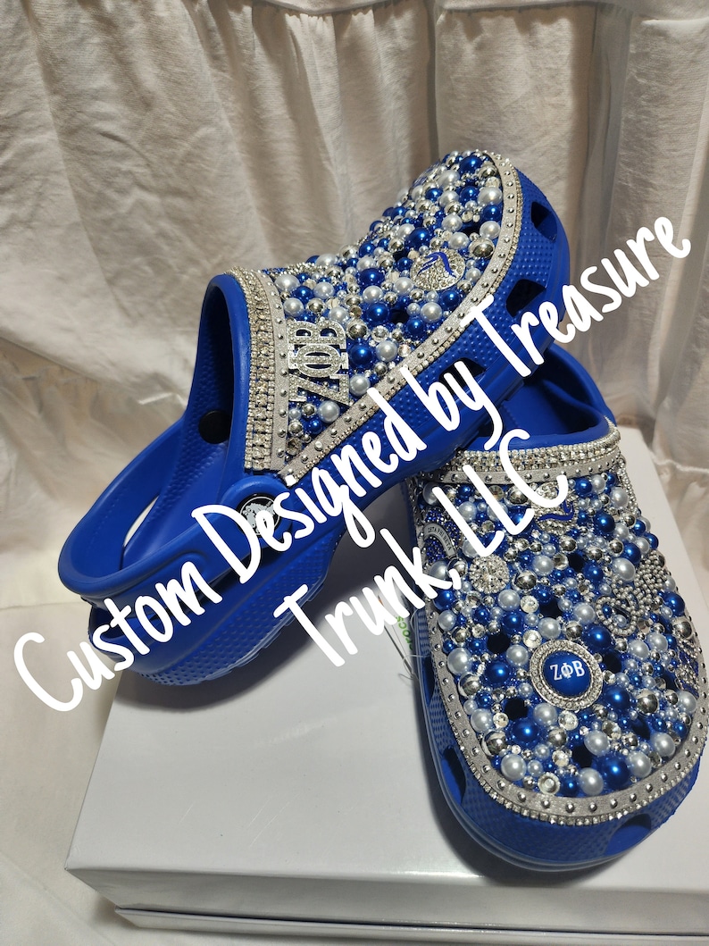 Custom Luxury Crocs Sorority Edition Zeta Phi Beta - Etsy