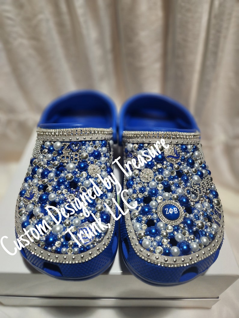 Custom Luxury Crocs - Sorority Edition Zeta Phi Beta Inspired - Etsy