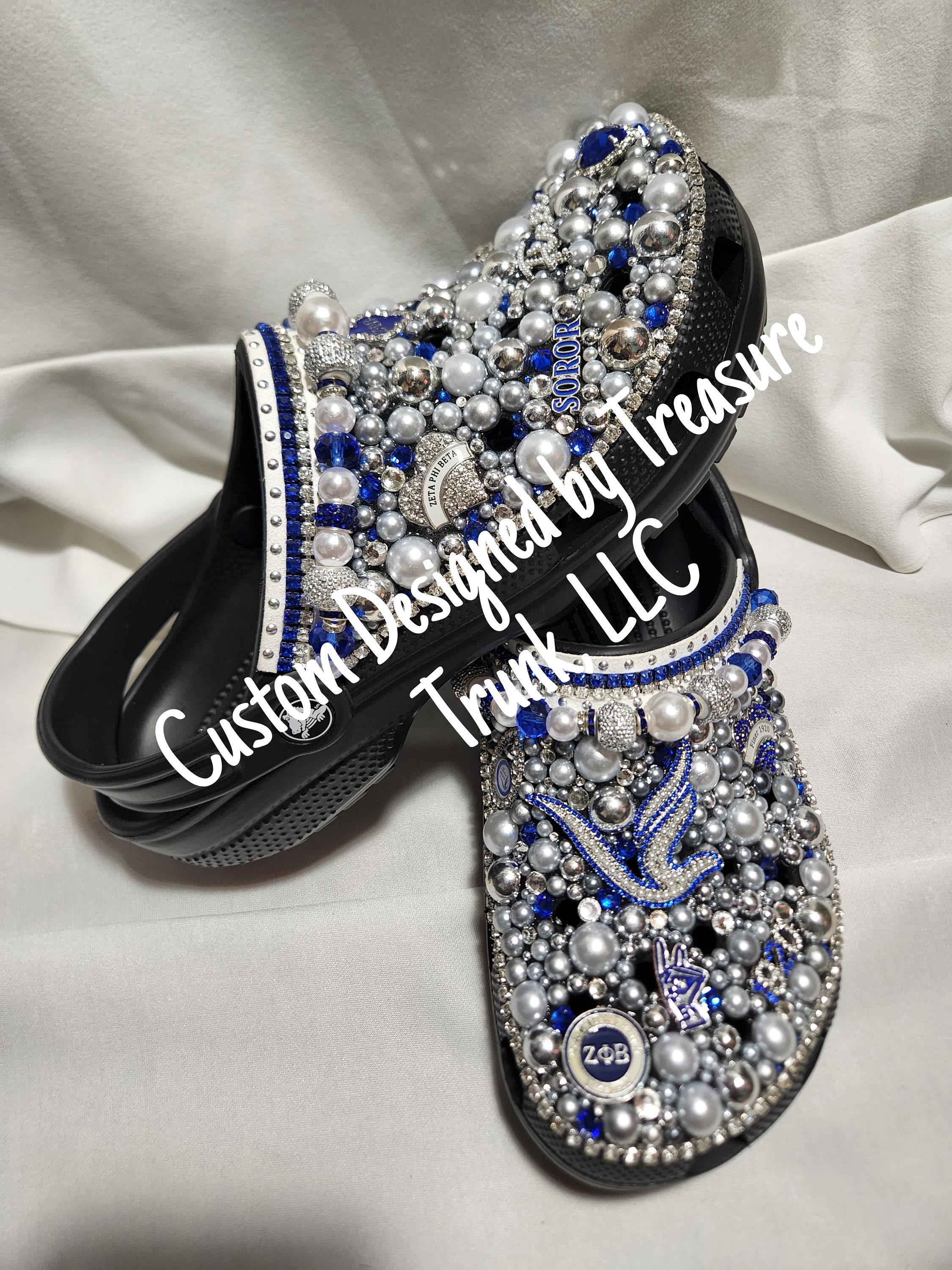 Custom Luxury Crocs - Sorority Edition Zeta Phi Beta Inspired - Etsy
