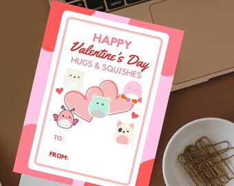 Printable Squishmallow Valentine Cards - Download Now! - Etsy