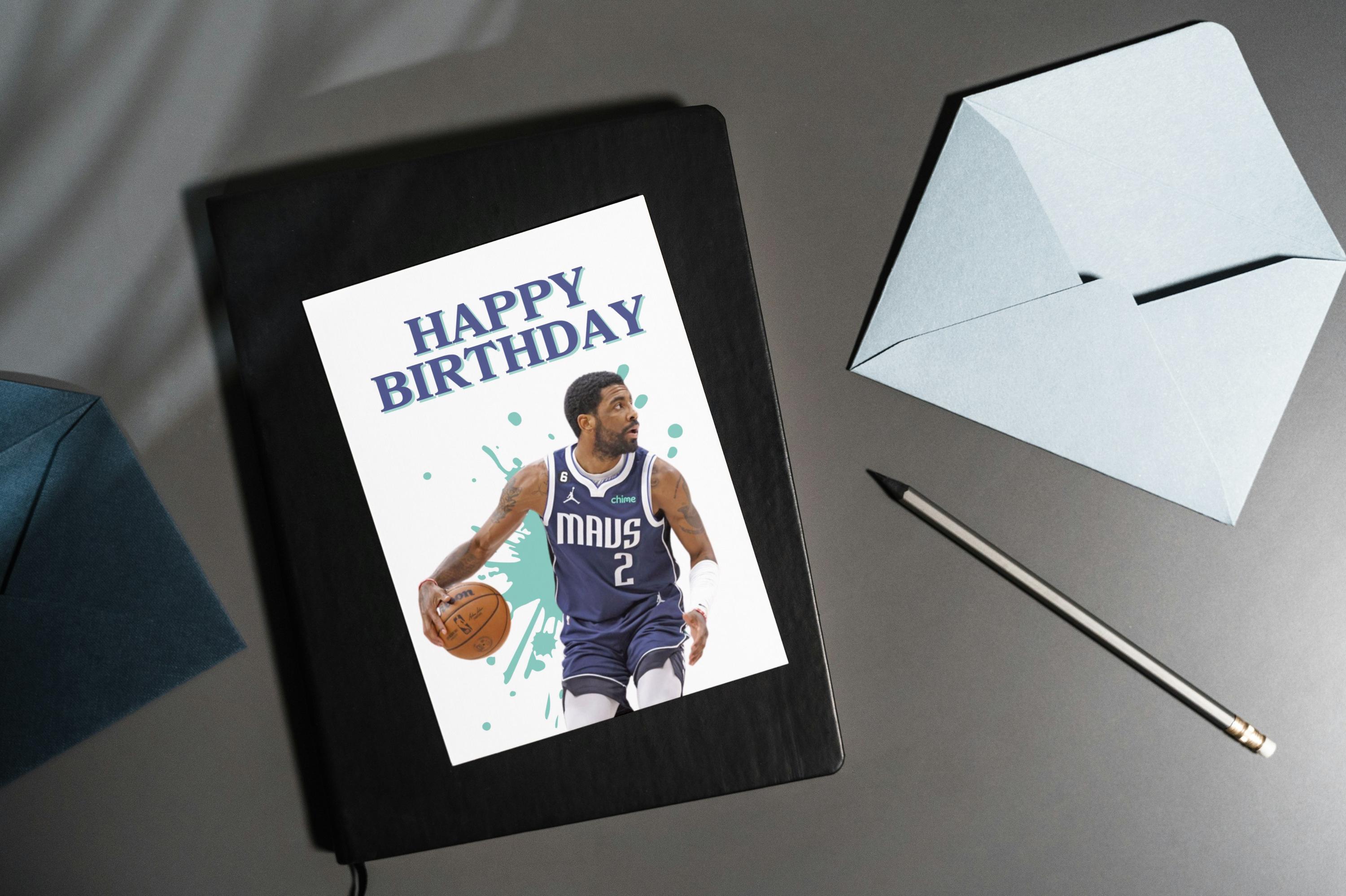 Kyrie Irving Birthday Card | Instant Digital Download | Printable NBA ...