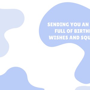 Squishmallow Birthday Card- Foldable 7" X 10" (folds to 5" X 7" Card ...
