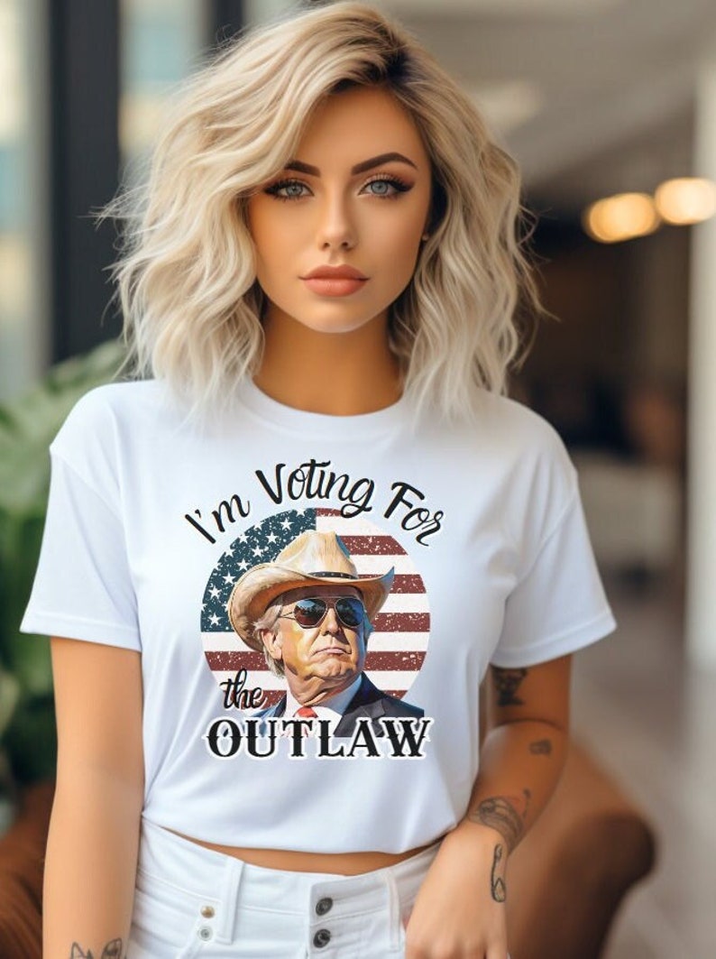I'm Voting for the Outlaw Png, Cowboy Trump Png , Trump 2024 ...