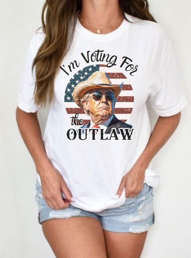 I'm Voting for the Outlaw Png, Cowboy Trump Png , Trump 2024 ...