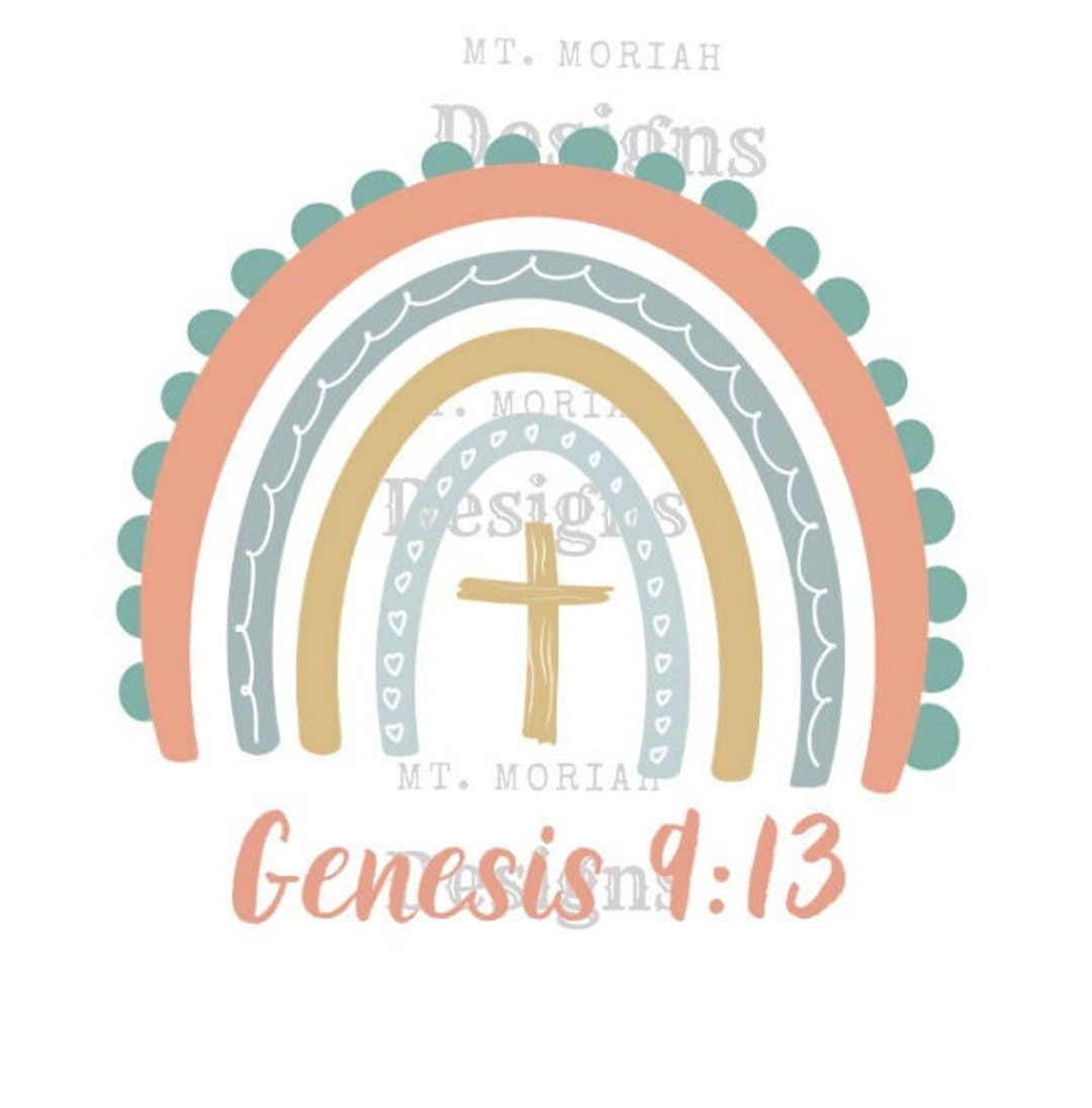 Genesis 9:13 PNG - Bible Verse Download - Religious Wall Decor ...