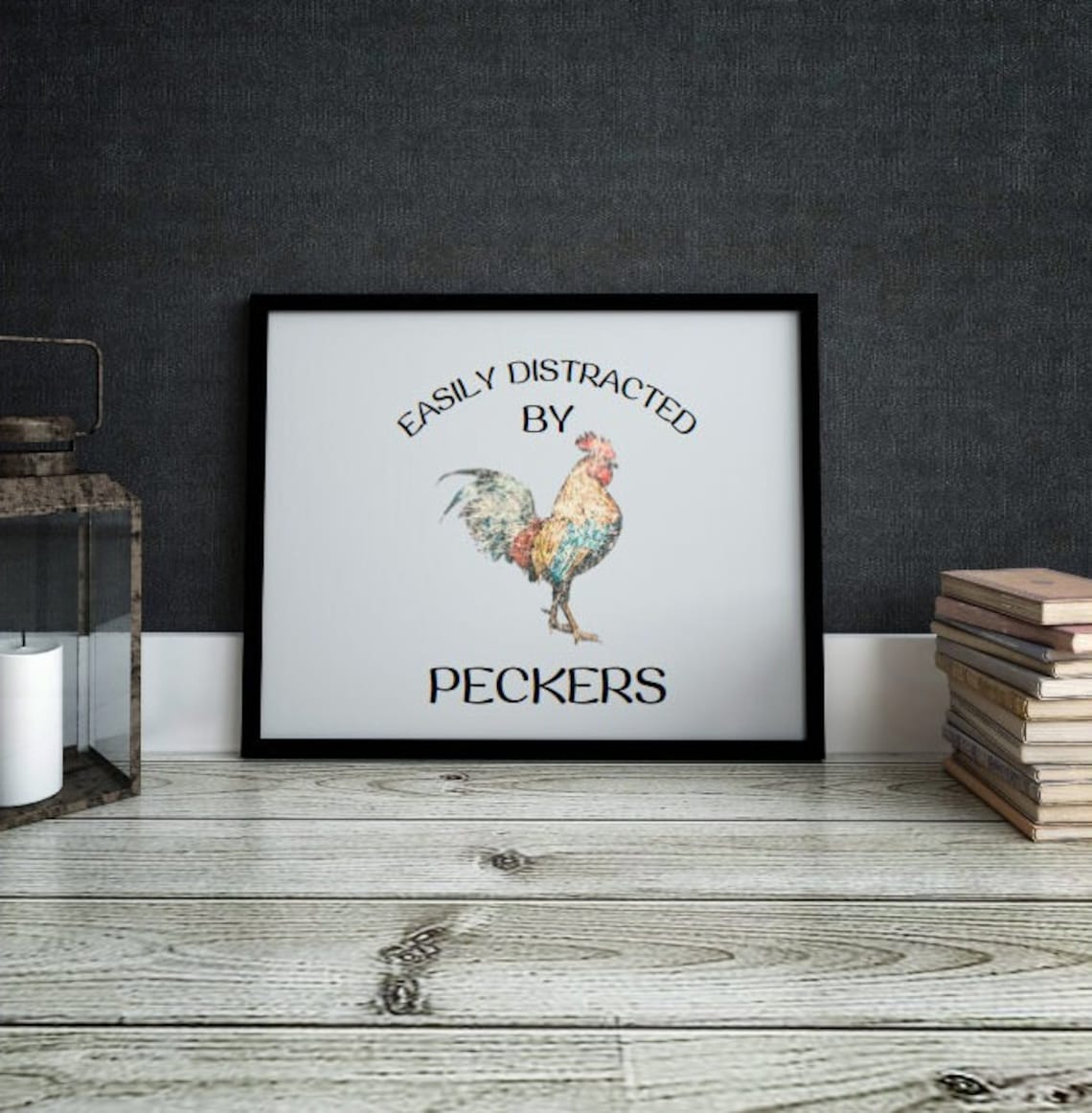 Funny Chicken SVG Easily Distracted by Peckers Funny Chicken PNG ...