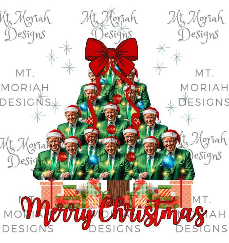 Merry Christmas Png MAGA PNG trump Christmas Tree Instant Download ...