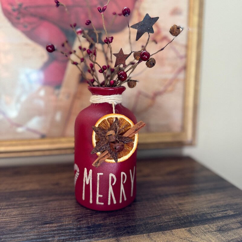 Christmas Vase - Etsy