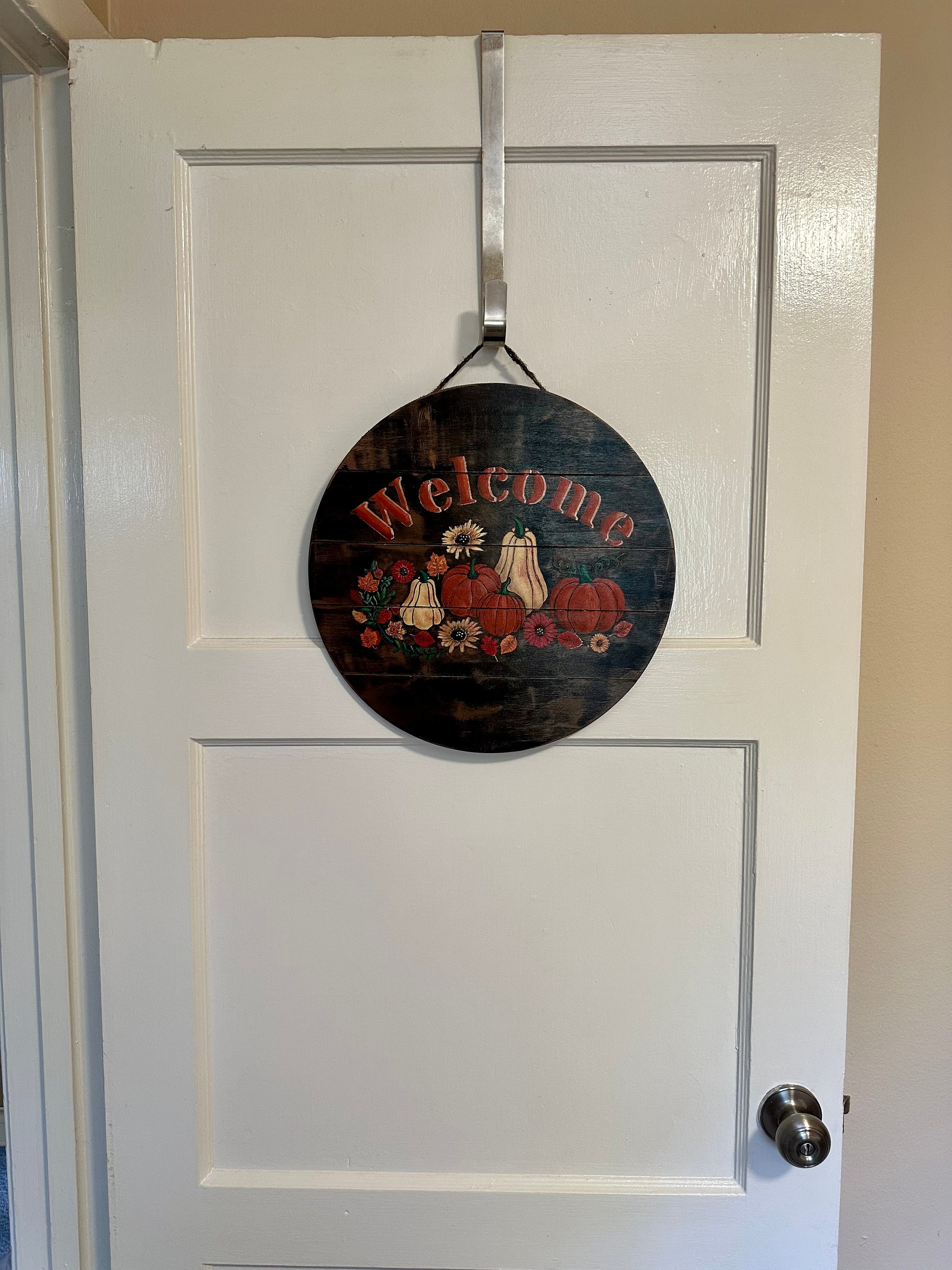 Thanksgiving Porch, Door Sign Welcome Wooden Sign, Hand Painted Wood ...