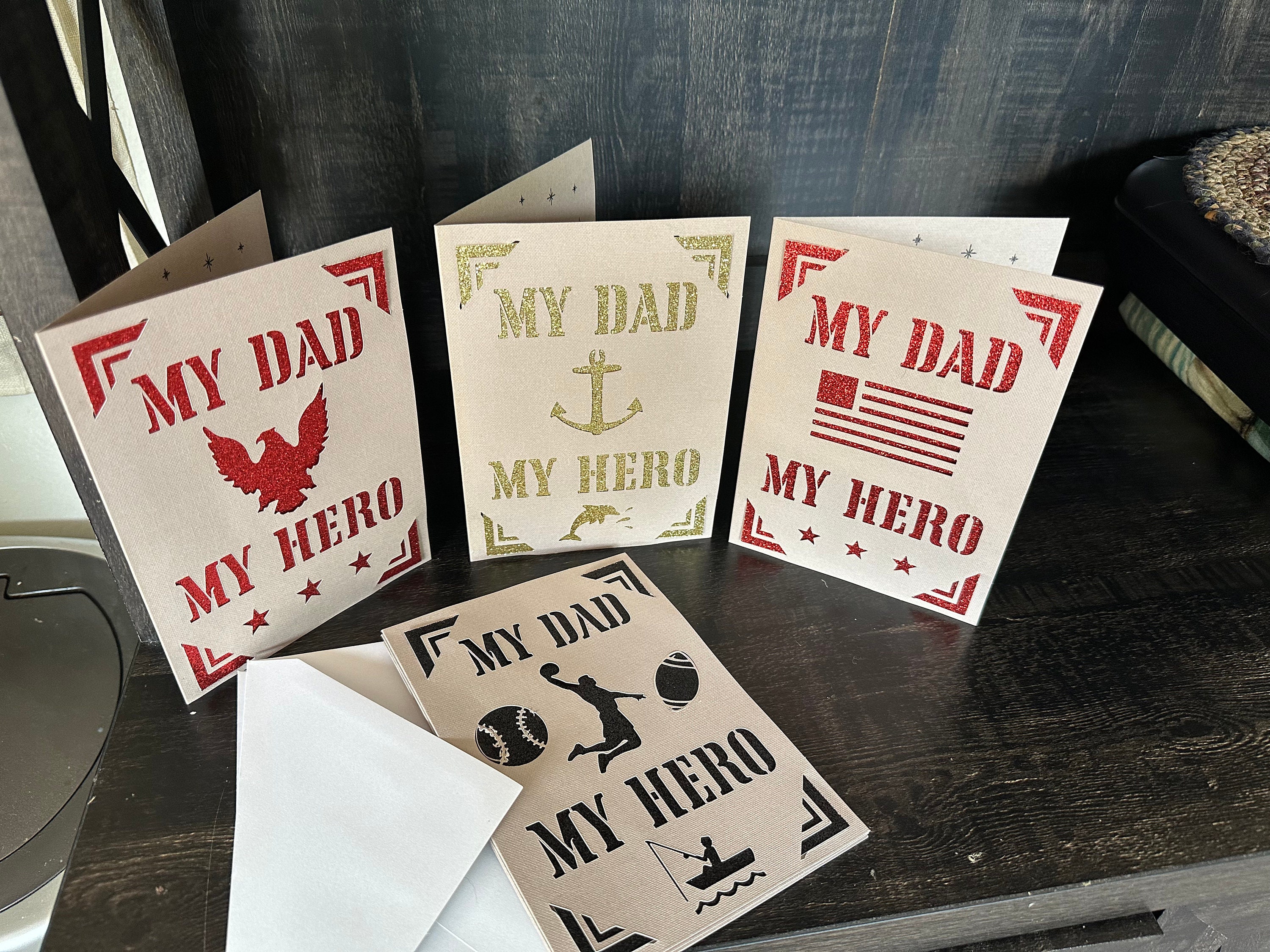 Coloring Card for Father's Day From Child My Dad My Hero Card ...