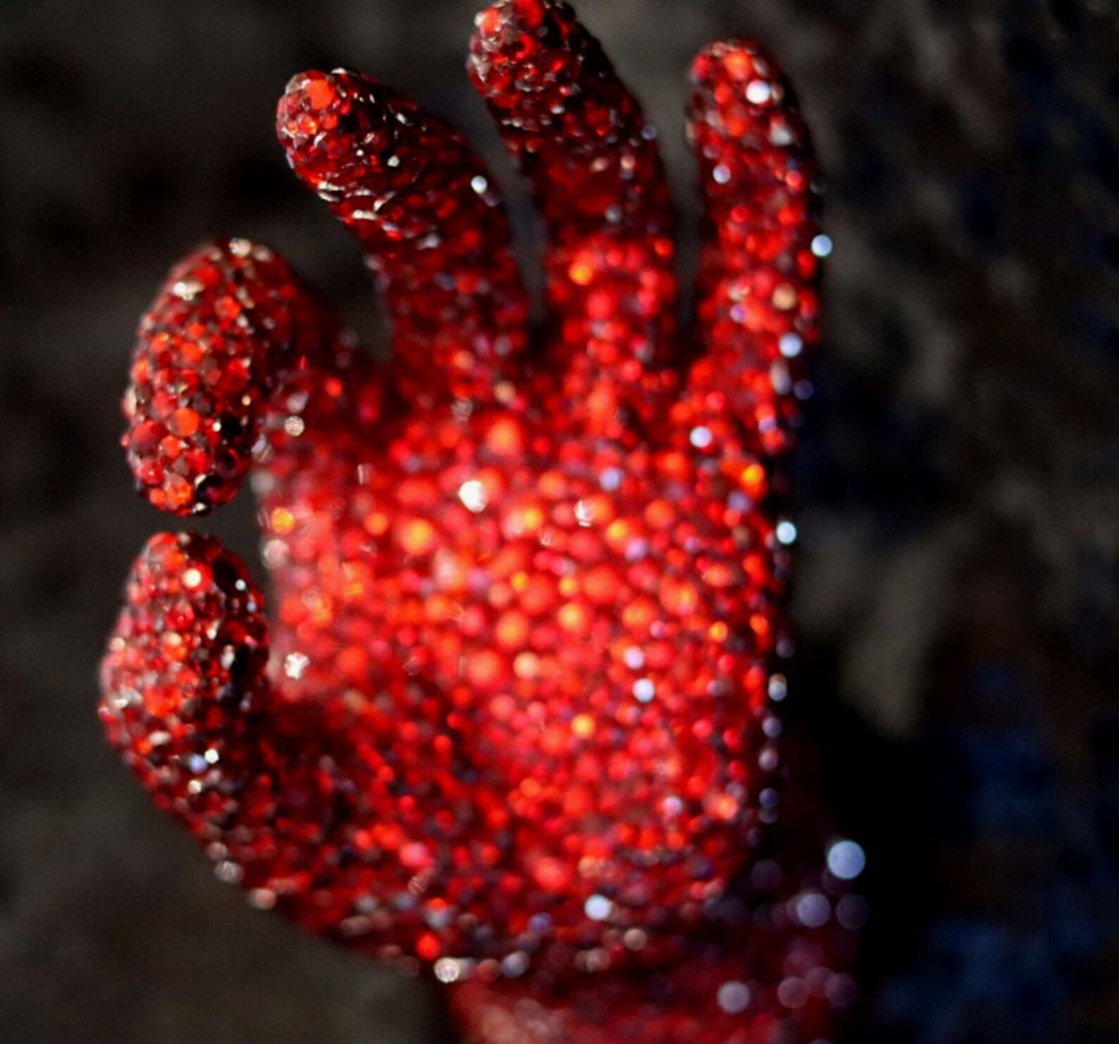 Rhinestone Ruby Red Hand - Etsy